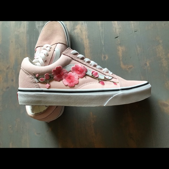 Vans | Shoes | Cherry Blossom Custom Vans Pink All Sizes | Poshmark